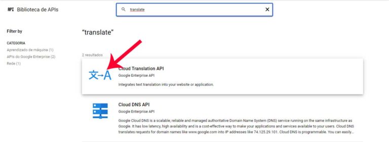 Como gerar uma API do Google Translate - Agência Sacchi Design