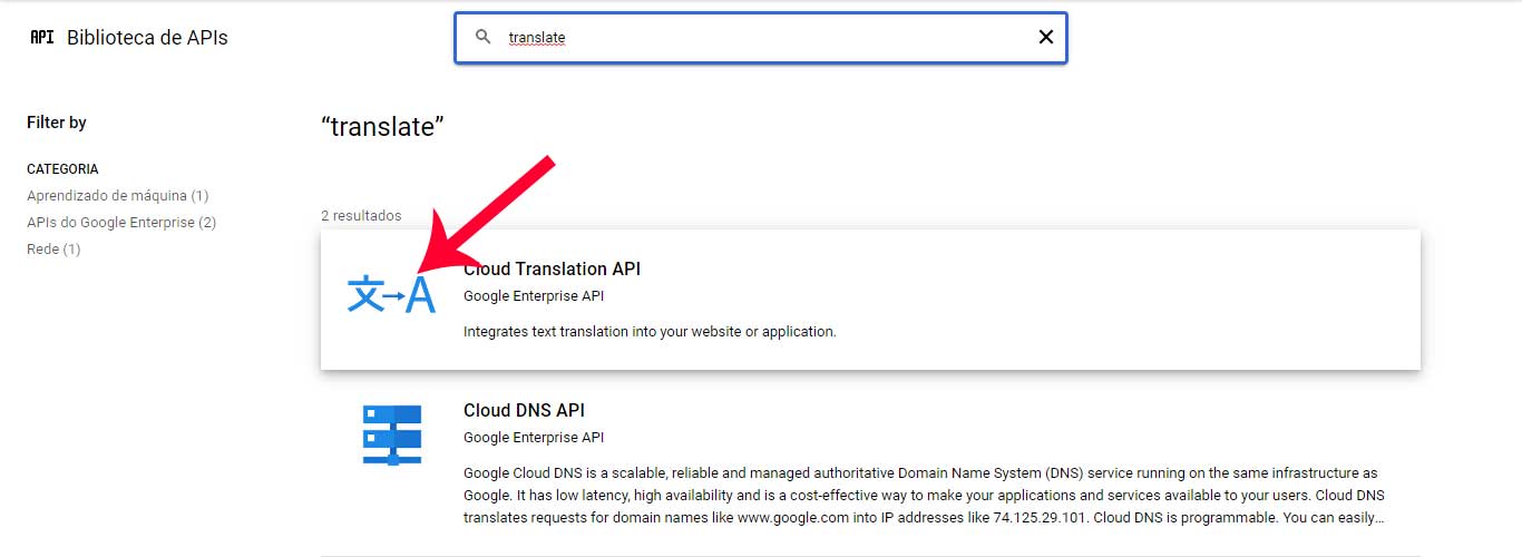 Como gerar uma API do Google Translate - Agência Sacchi Design